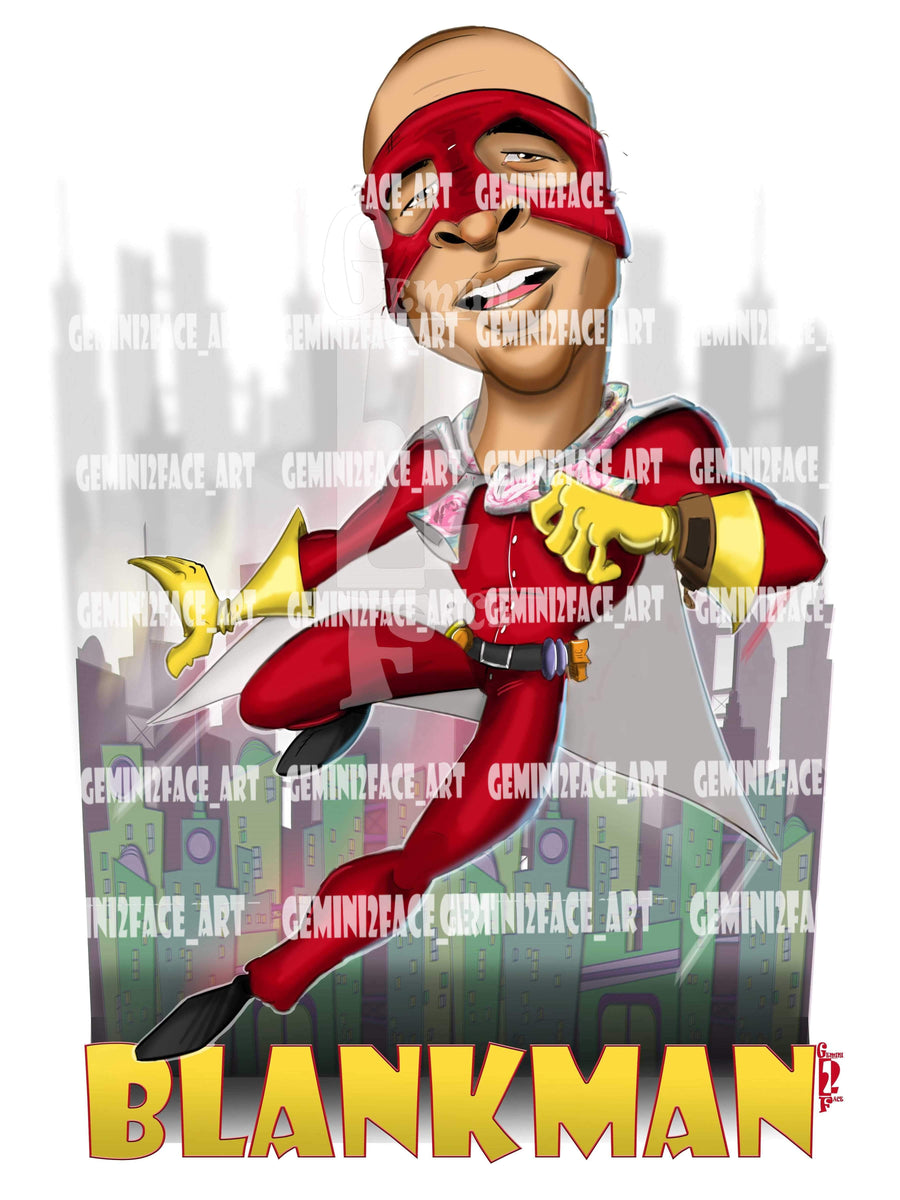 Blankman To The Rescue!!! (DTG) – Gemini2face Art E-Store