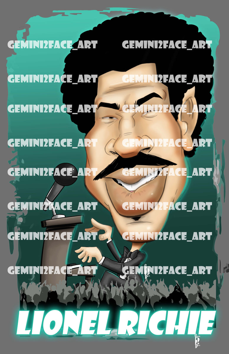 Lionel Richie w/background (basic) PNG – Gemini2face Art E-Store